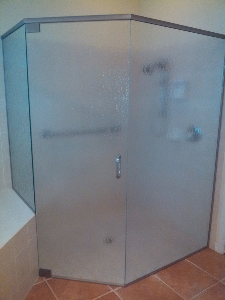 Neo Angled Enclosures · Glass And Mirror Company Englewood Fl